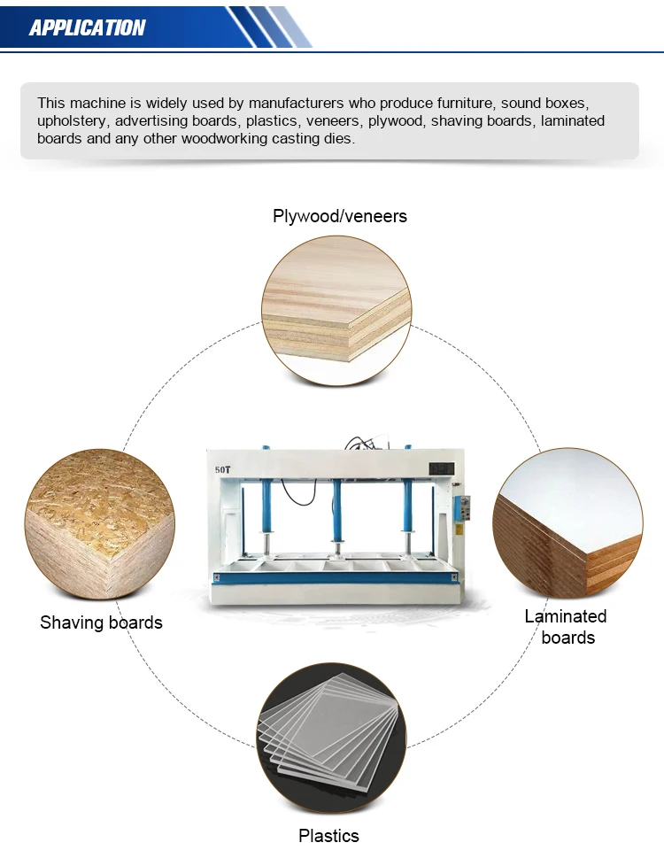 Woodworking Machine 70ton Particle Board Wood Panel Cold Press Machine ...