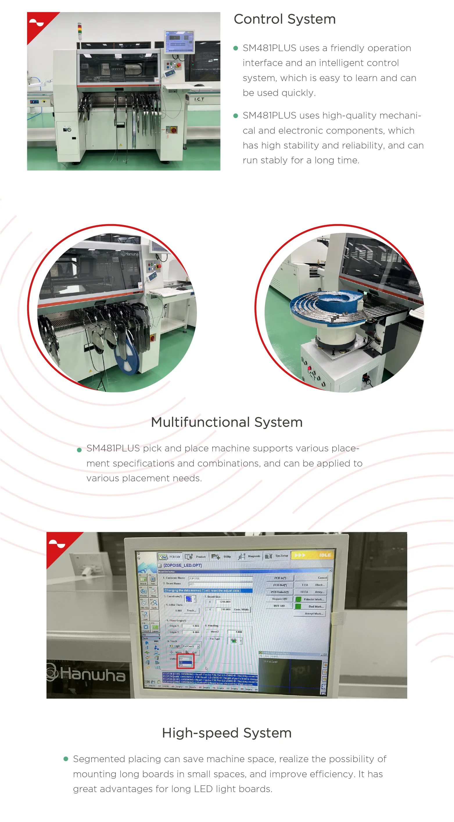 OEM Led Pick and Place Machine for Led Strip Mirae SMT Machine 10 Head ...