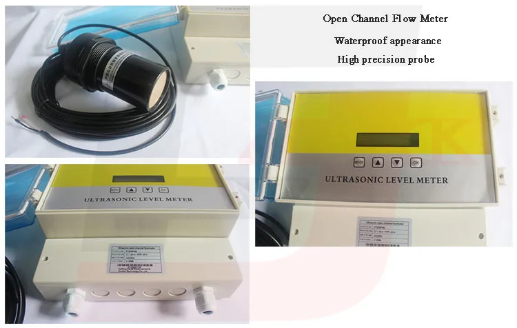 Parshall Flume River Weir Ultrasonic Open Channel Flow Meter