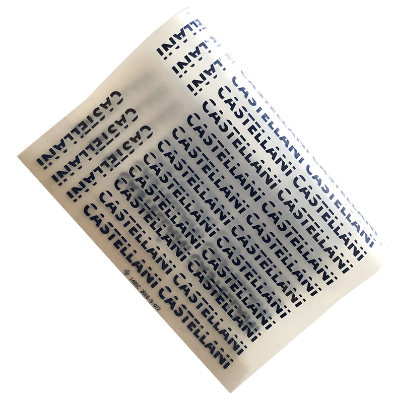 Custom 3D Raised Effect Brand Logo on Heat Transfer Stickers