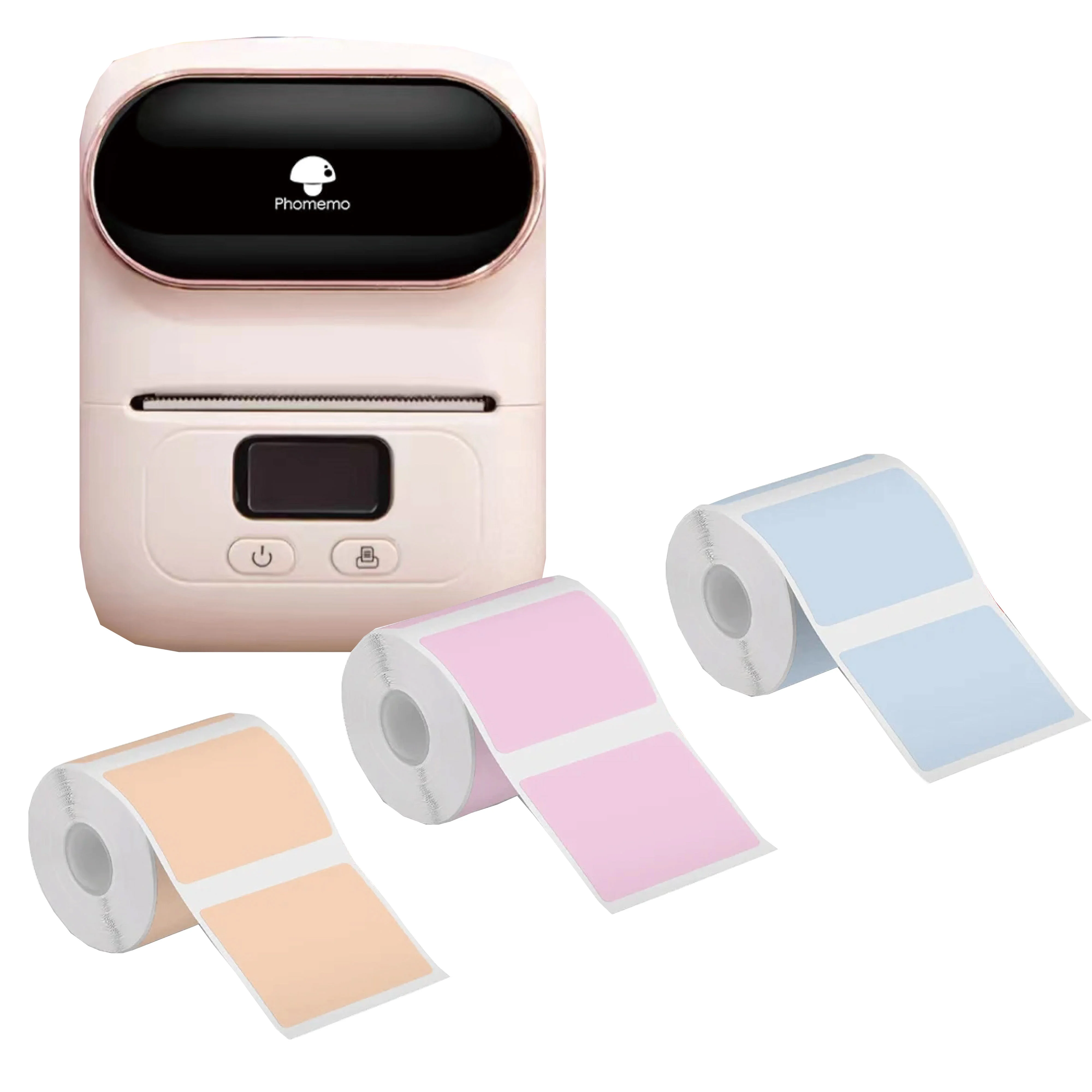 Custom Colorful Phomemo M110 Blank Sticker Roll Self Adhesive Barcode ...