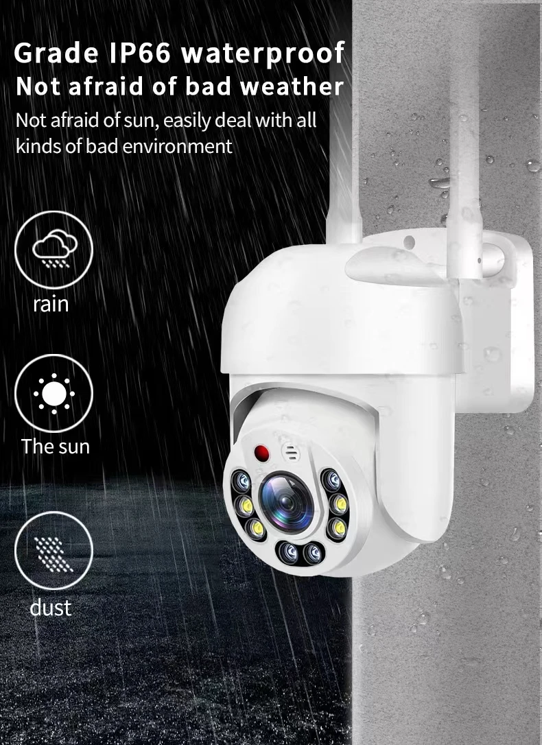 2mp Hd Human Detection Two Way Audio P2p Ptz Wifi Cam 360 Full Color ...