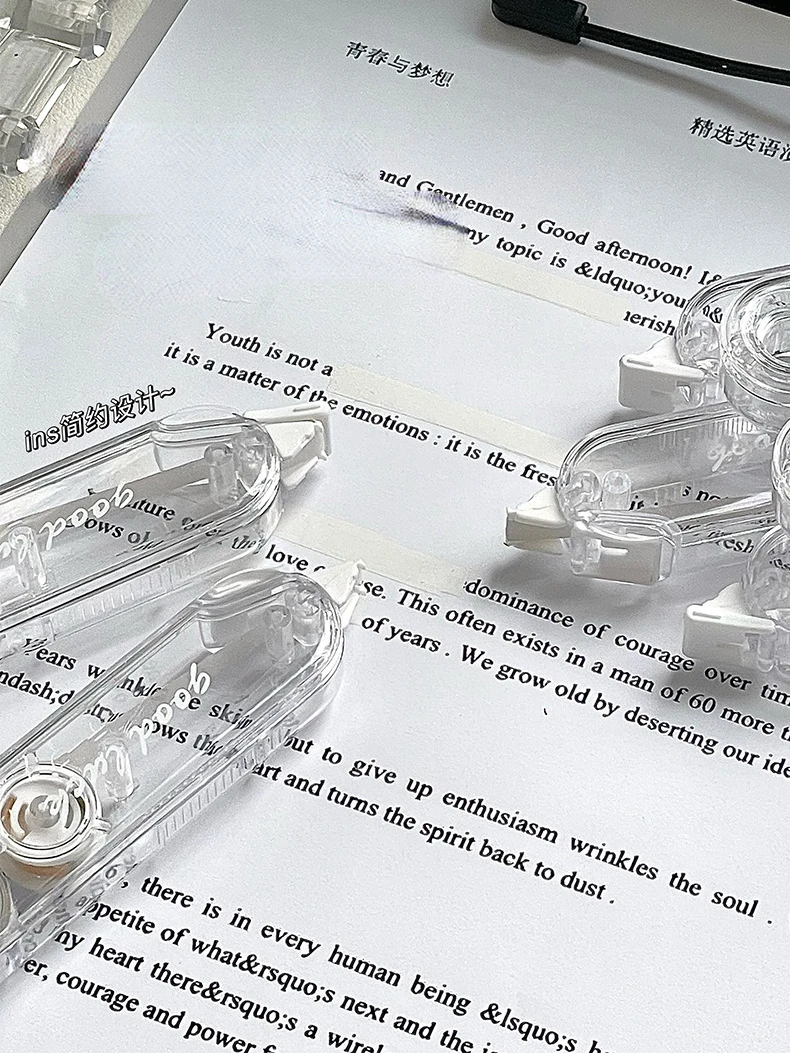 Transparent Simple Correction Tape - Creative & Portable