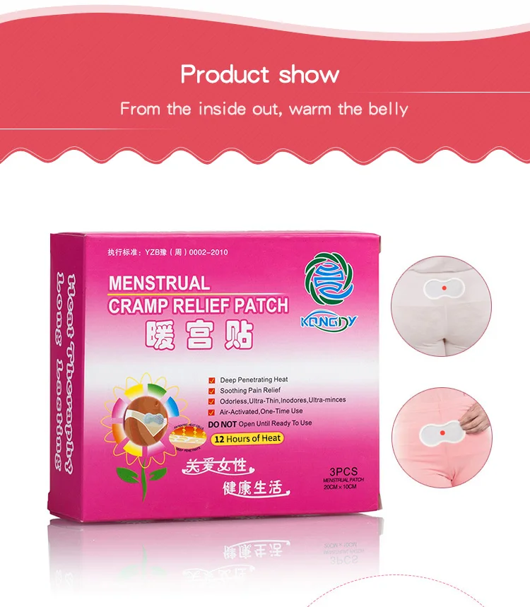Ce Approved Women Uterus Warm Paste/menstrual Pain Relief Patch - Buy ...