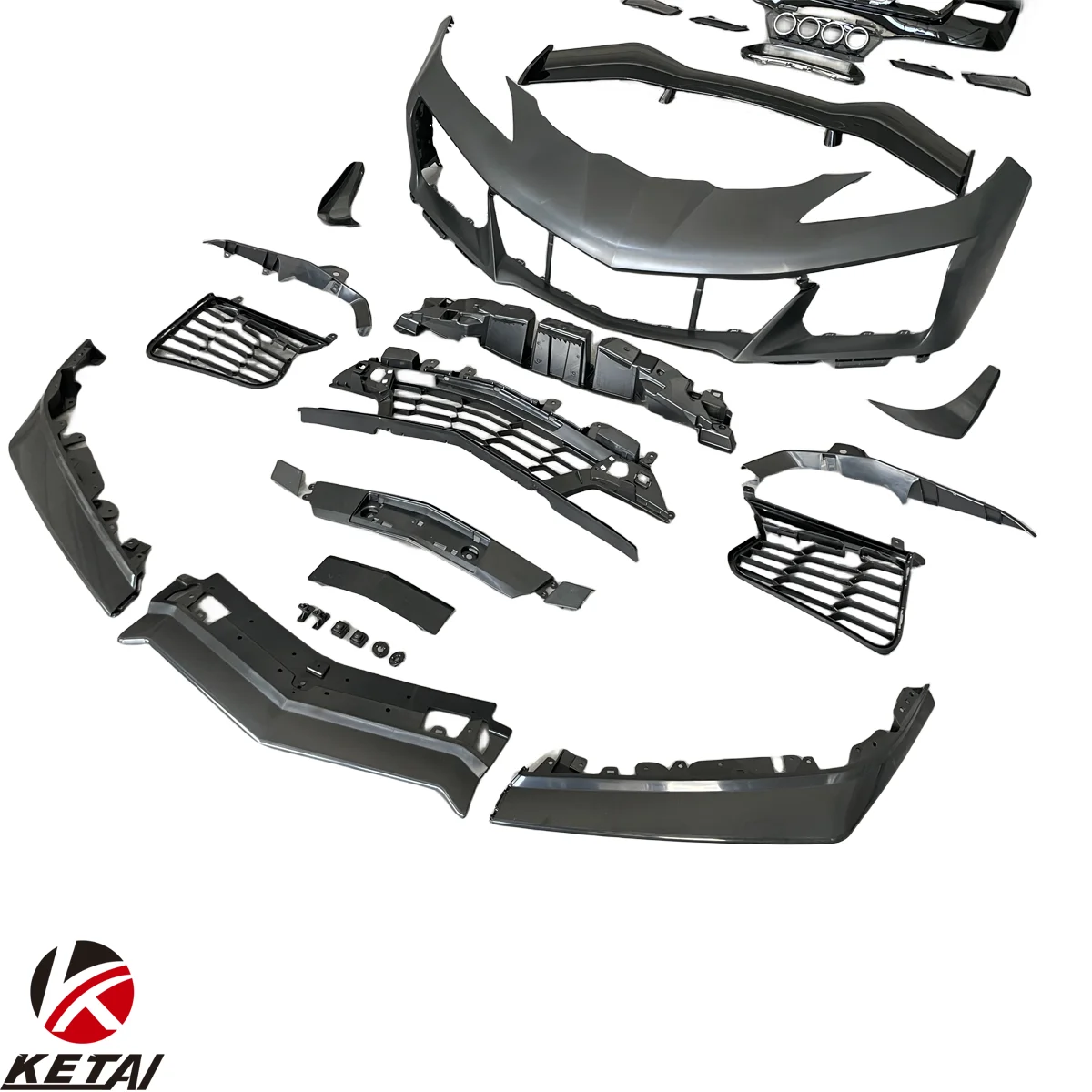 Auto C8 Z06 Style Front Bumper Modification Kit for Chevrolet Corvette