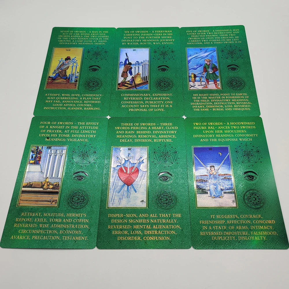 Cost Worthy Luxe Gold Foil Tarot Deck With Nice Plastic Package Board ...