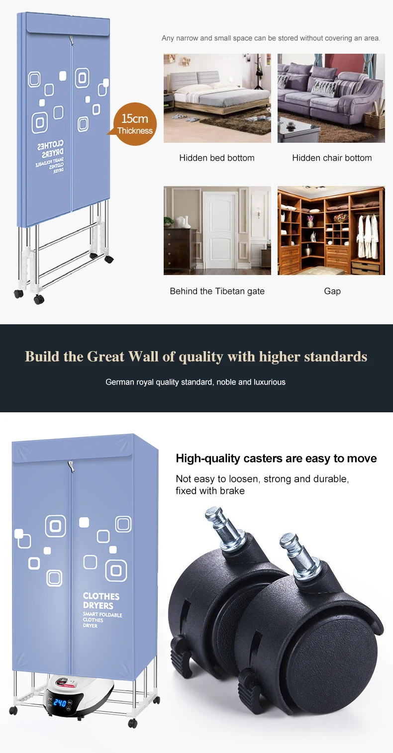 Automatic Foldable Stand Fold Laundry Dryer Machine Electric Portable ...