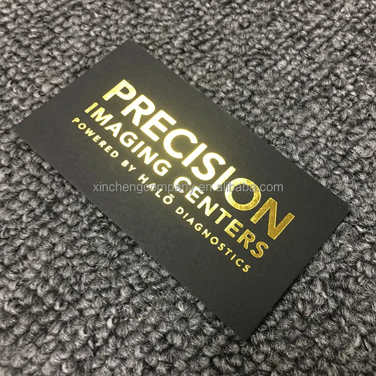 Luxury Gold Name Card Elegant Foil Embossed Business Cards Printing ...