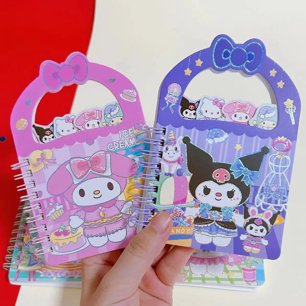 Baoyu 2024 New Sanrioed A7 Special-shaped Coil Notebook Kuromi Paper ...