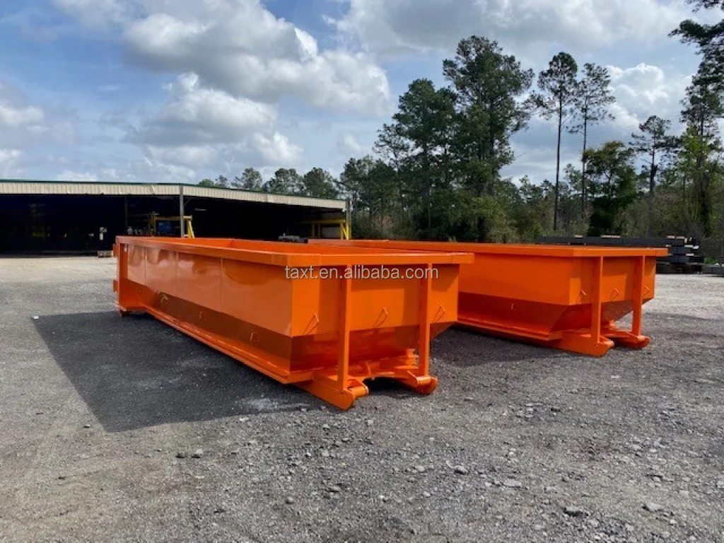 Custom Stackable Open Top Roll On Roll Off Container Truck Parts Scrap ...