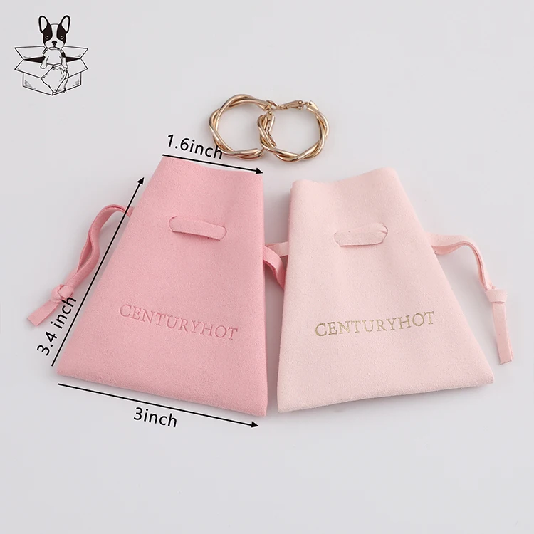 Handmade Microfiber Jewelry Pouch Bags,High Quality Necklace Earrings ...