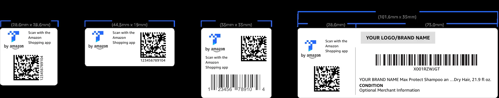 Custom Personal Transparency QR Code Label Printing Label Plan 4 for ...
