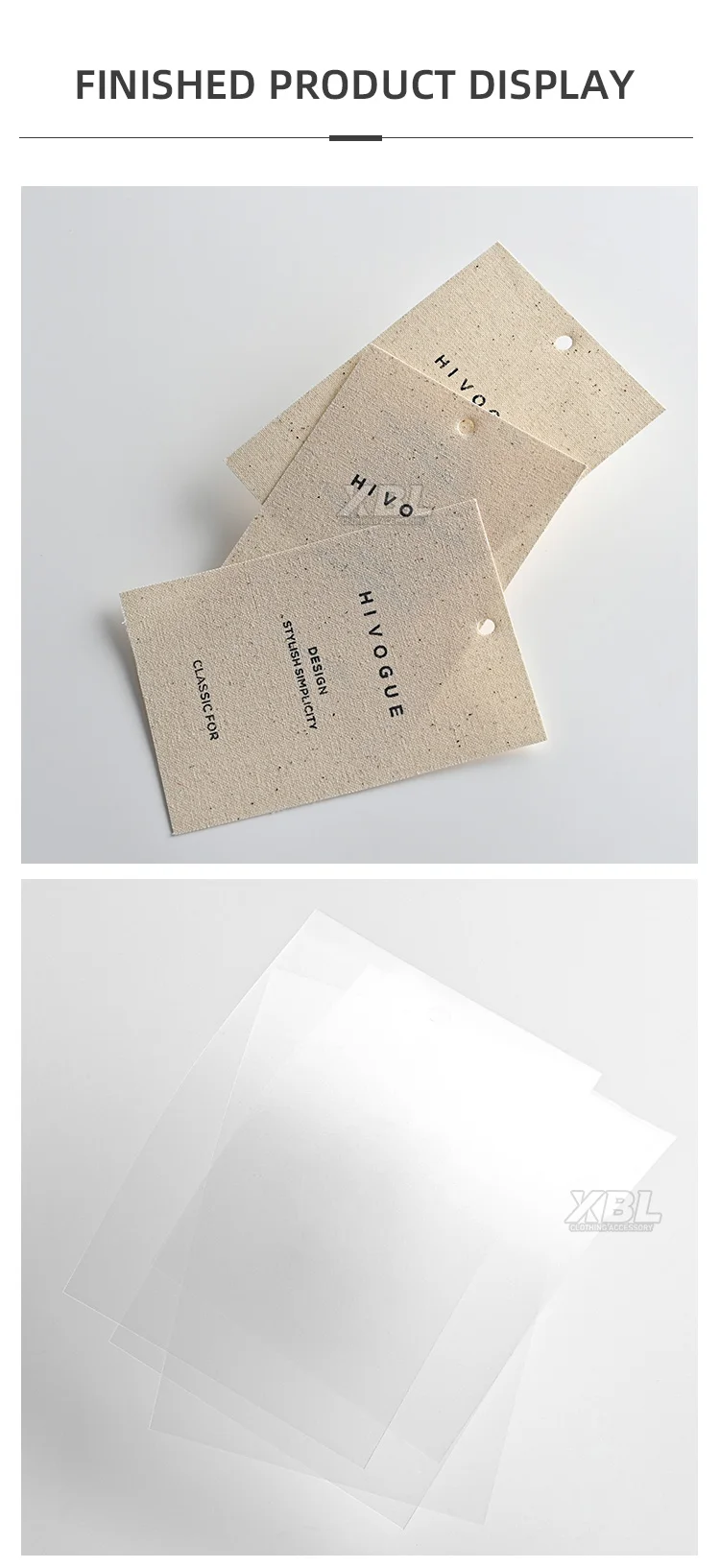 Eco-friendly Cotton Hang Tags - Customizable & Sustainable