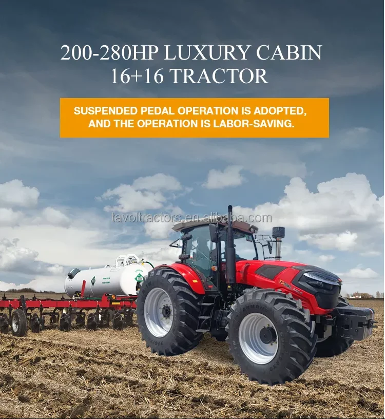 280 Horse Power Tractors 280hp Tractor 4x4 4wd Large Size Agricultural ...