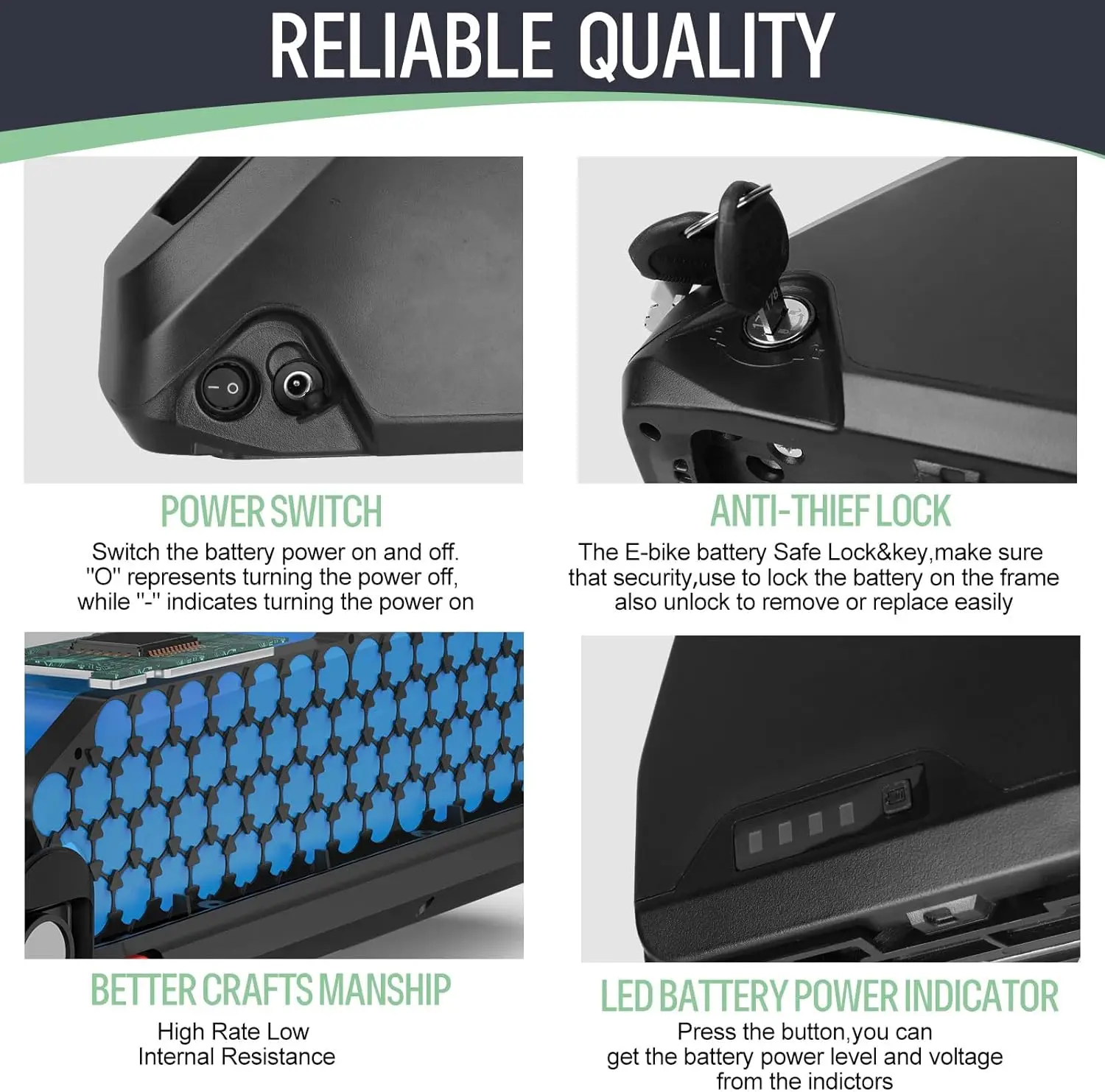 Bafang Original Hailong G70 G80 Downtube Bike Battery