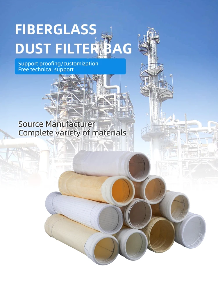 Tri-star Factory High Quality Dust Bag Fiberglass High Temperature ...