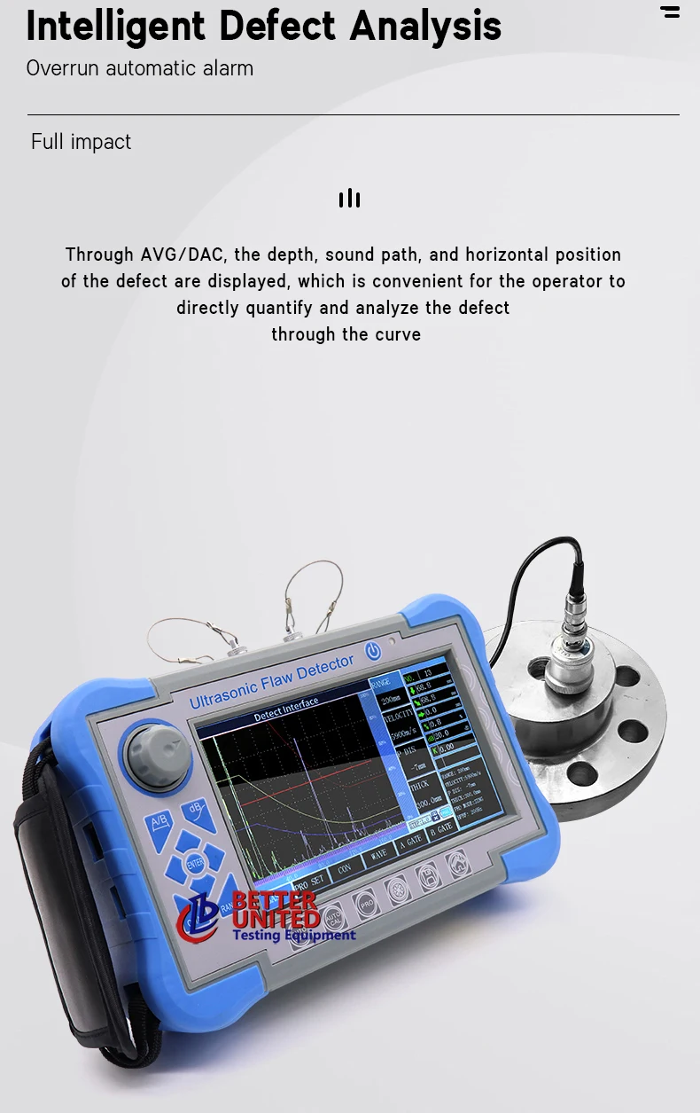 Ndt Ultrasonic Flaw Detector Testing Machine Touch Screen Ultrasonic ...
