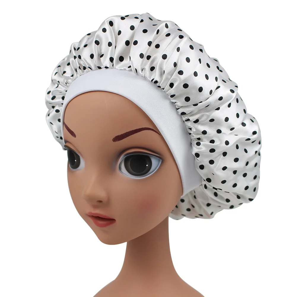 Amazon Hot Sale Floral Printed Kids Bonnets Satin Sleep Custom Silk ...