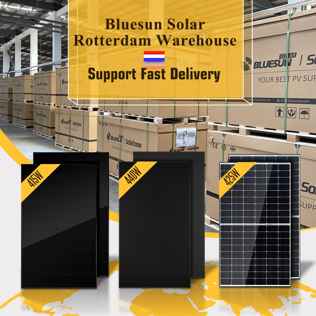 Hot Sale Mono Black Frame Half Cell Solar Panels 420w 425watt 410w ...