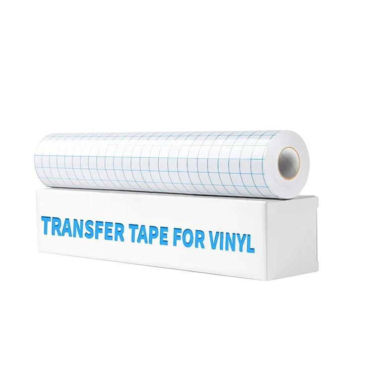Clear Vinyl Transfer Paper Tape Roll Clear W/blue Alignment Grid ...