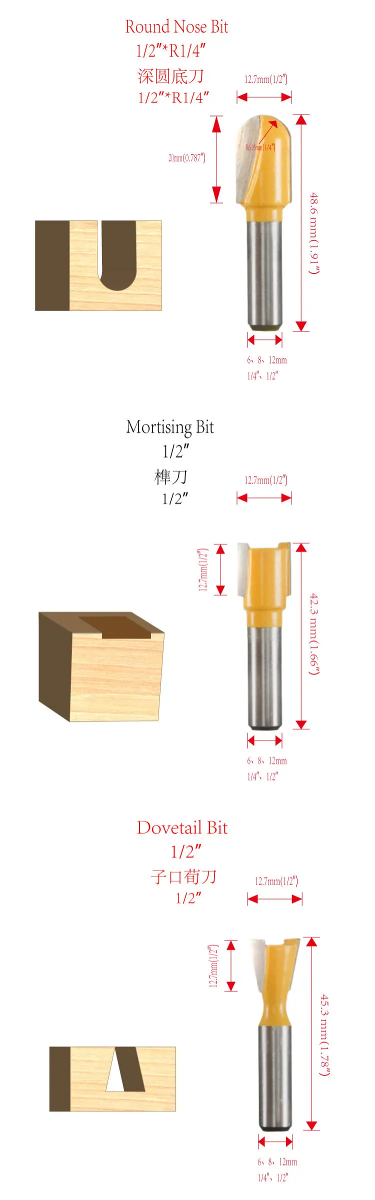 35PCS Router Bits Set - Precision Tools for Woodworking