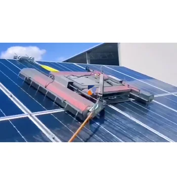 Pv Solar Module Panel Cleaning Drone Automatic Equipment Machine Solar ...