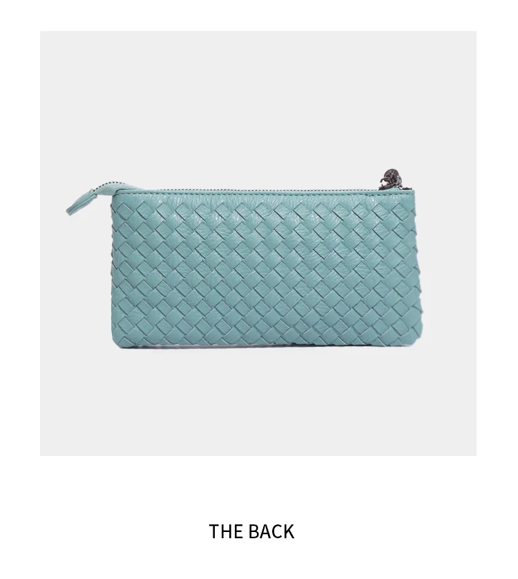 New All Hand-woven Long Coin Purse Fashion Large Capacity Clutch Bag ...