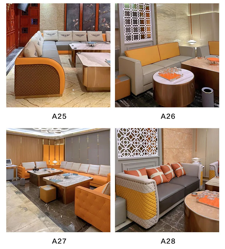 Customized Luxurious Modern KTV Sofas with bar Booth, High-end Club ...