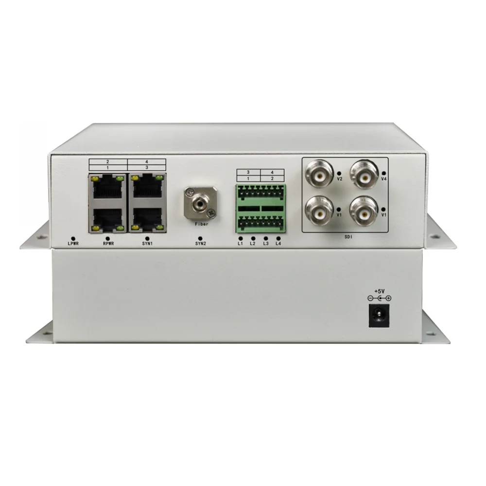 Multi-service Video Multiplexer 4 Ch 3G HD SDI to SC LC Fiber Optic ...