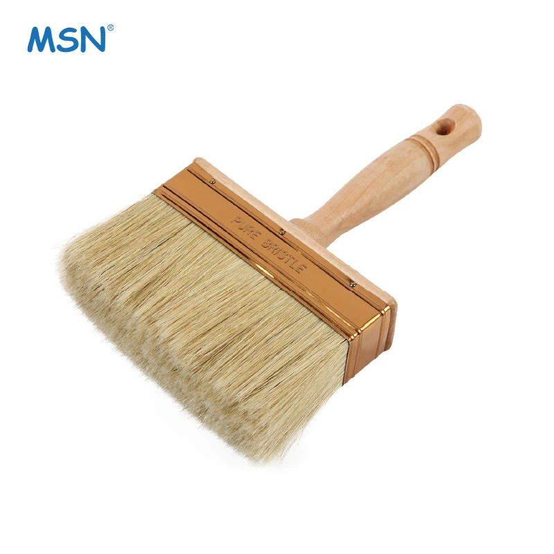 Msn High Quality Wooden Handle Paint Brushes Blended Bristle Metallic ...