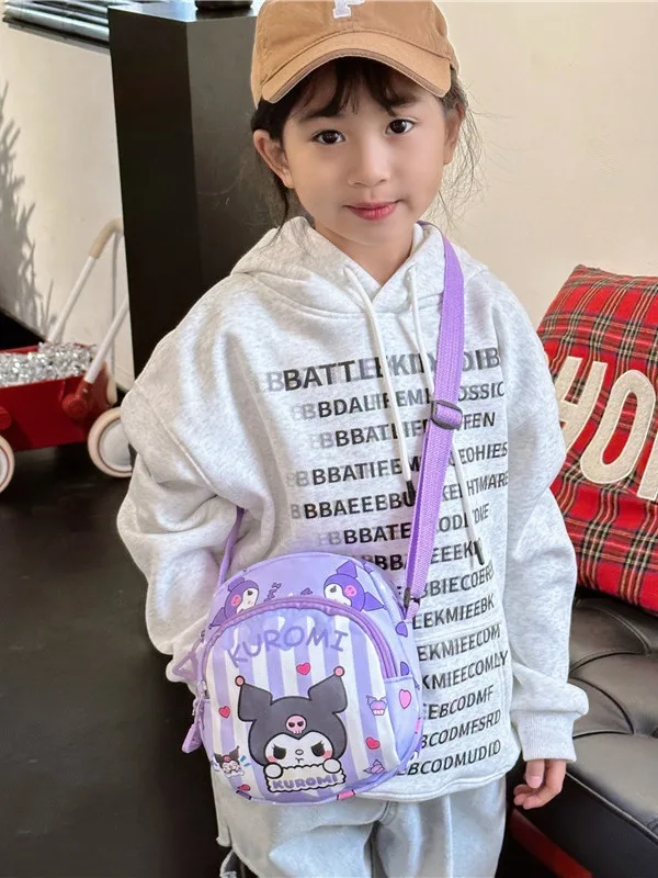 Hello KT Kids Cartoon Cute Boys and Girls Small Chest Bags Shoulder Purses Crossbody Bags ...