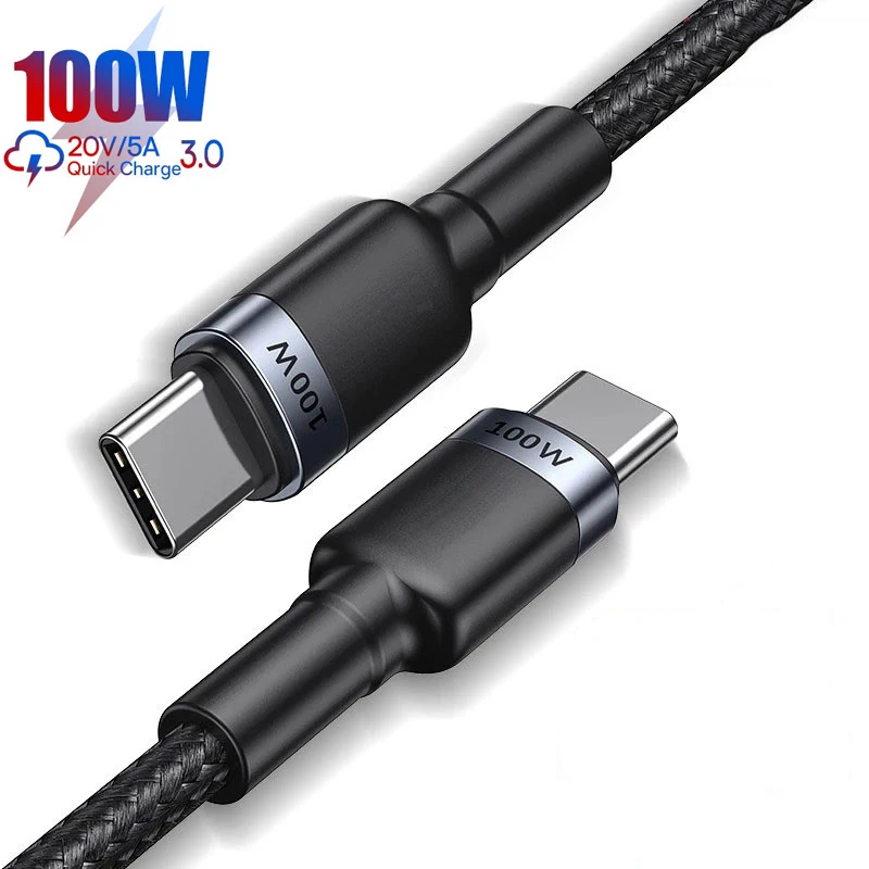 100w Type C Fast Charging Usb Cable Type-c Fast Charge Superfast ...