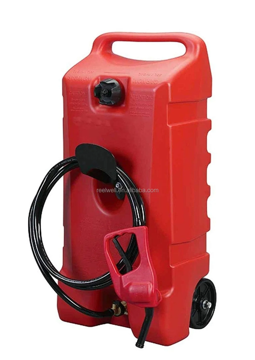 Portable Plastic Fuel Tank 14 Gallon Gas Tank On Wheels With Hand Pump ...