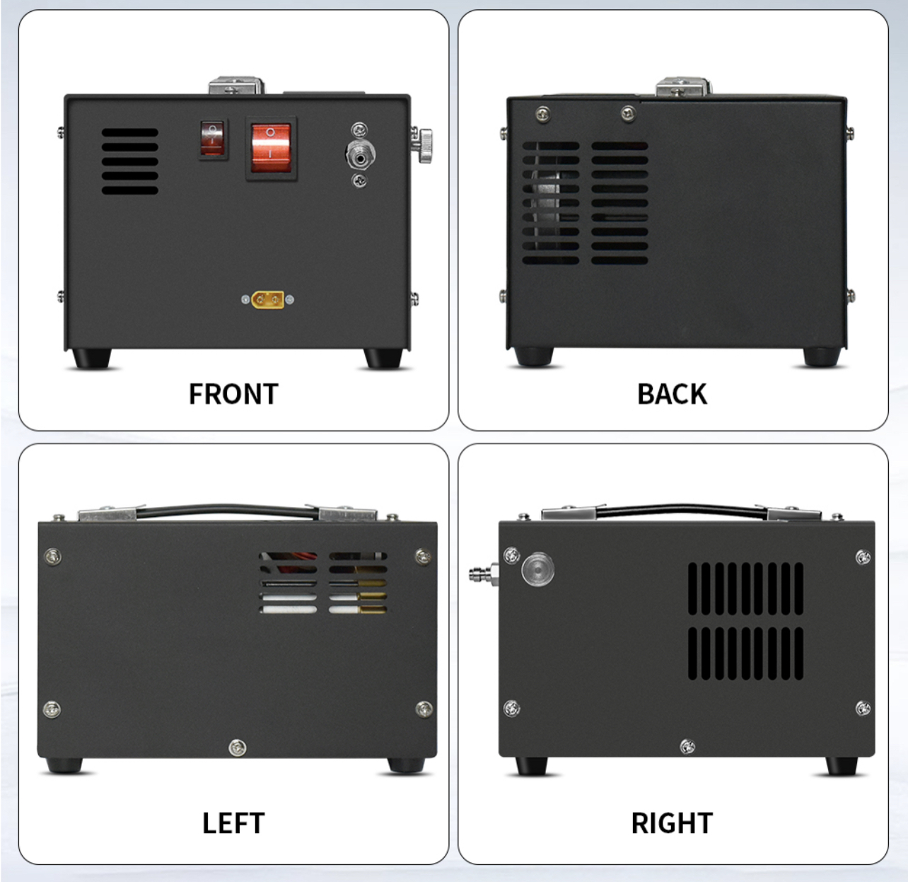 PCP 12V 110V 220V 350W 30mpa 4500psi 300bar Paintball Compressor