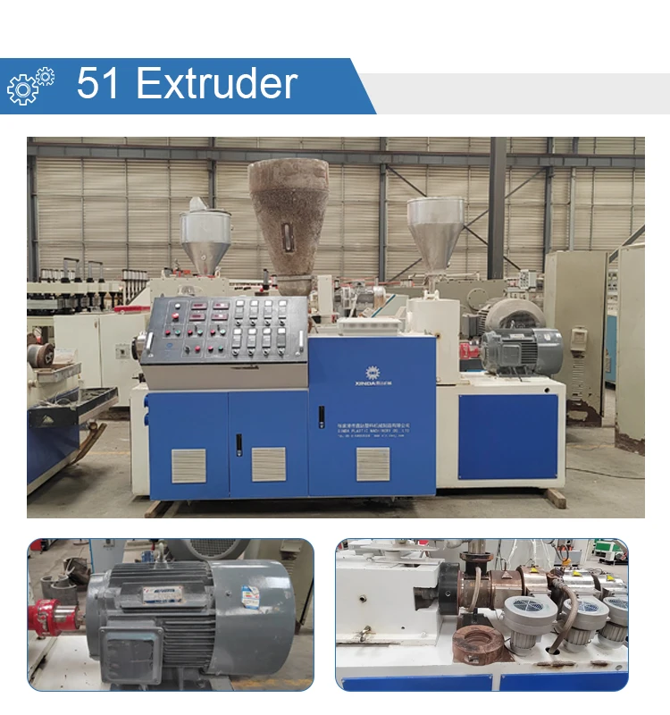 Used Wpc Pvc Plastic Profile Extruder Machine Production Line - Buy ...