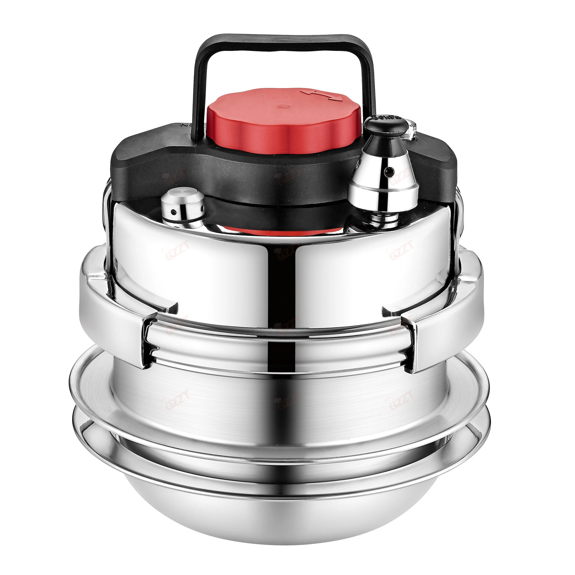304 Stainless Steel Mini Cooking Pot Stovetop Induction Mini Pressure ...