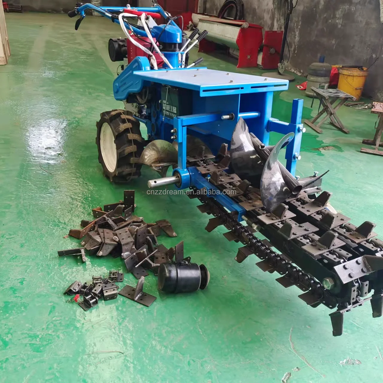 Agricultural Microcultivator Chain Trencher Digger Machine Trencher ...