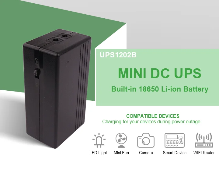 Portable 12 Volt Ups Uninterruptible Backup Power Supply 12v 1a Dc Ups ...