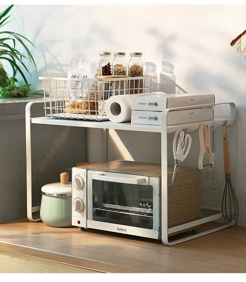 Benchtop microwave shelf store