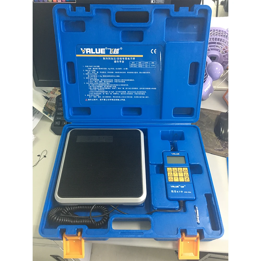 High Precision Electronic Refrigerant Scale for 50kg Range VES-50A ...