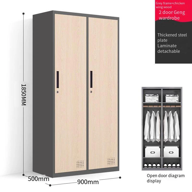 New Design Wooden Transfer Metal Storage Cabinet Staff Dormitory Steel ...