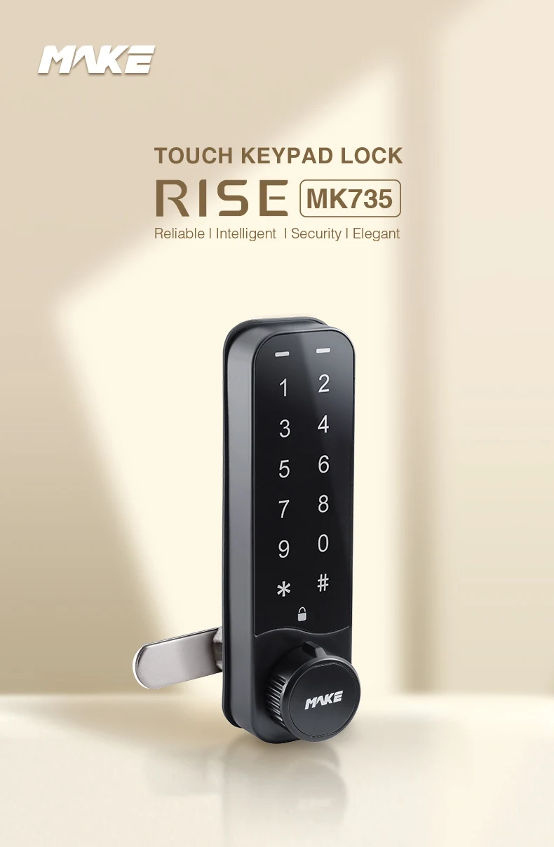 MK735 Digital Keypad Electronic Changeable Combination Locker Lock ...