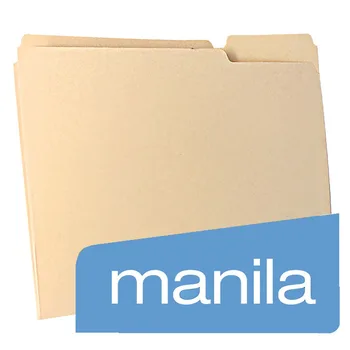Custom A4 Manila Paper File Folder with 1/3 Cut Tap