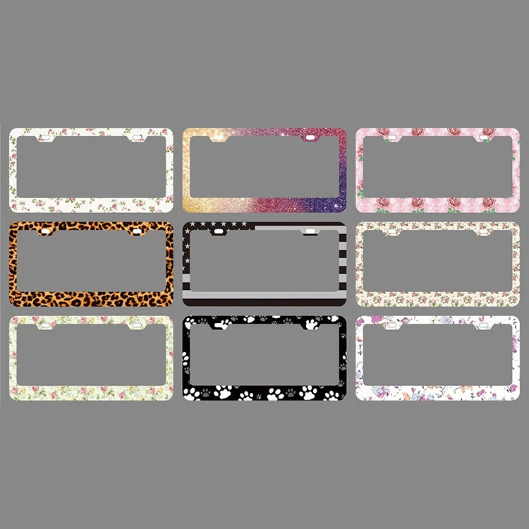 Custom License Plate Frame Personalized Car Plate Frame Car Front Tag ...