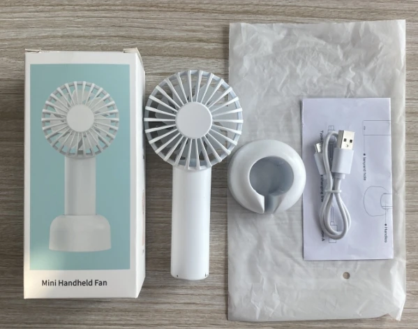 Battery Mini Handheld Fan Personal Hand Usb Rechargeable Small Pocket ...