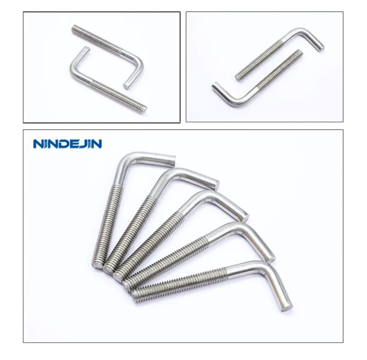 Stainless Steel 304 L-Shaped Anchor Bolt Screw M4 to M12 Sizes Plain ...