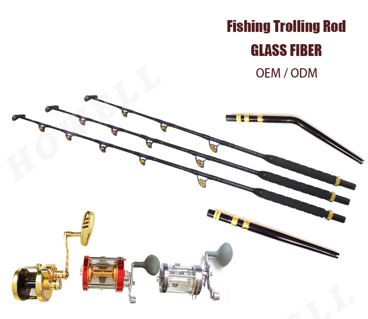 OEM Trolling Rods - Durable Fiberglass for Big Game Fishing