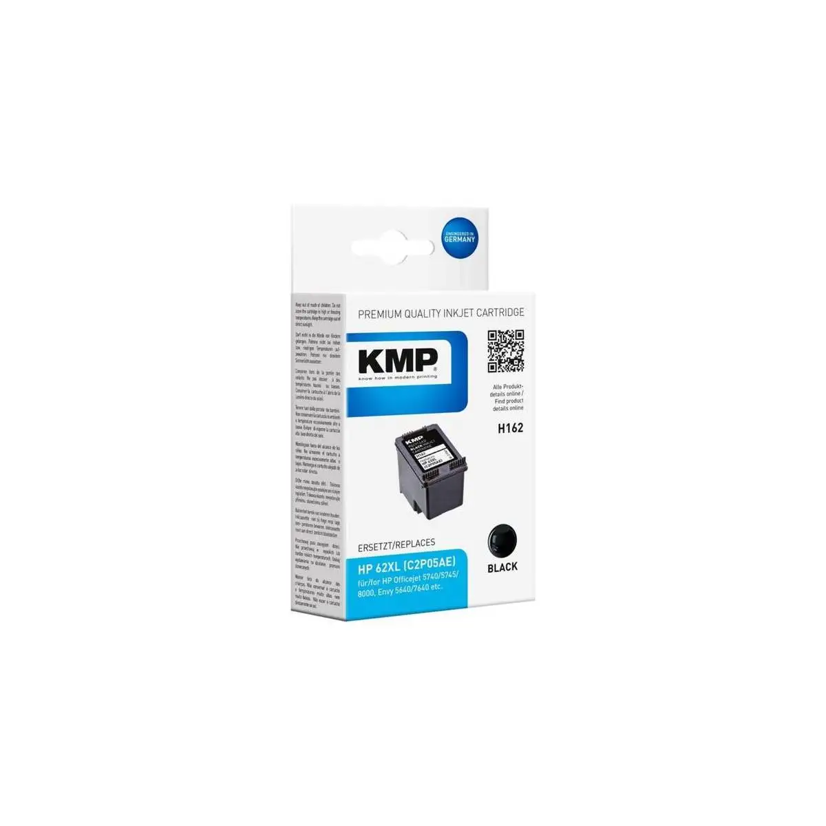 KMP Ink replaced HP 62XL Compatible Black H162 1741,4001#4011324174113 ...