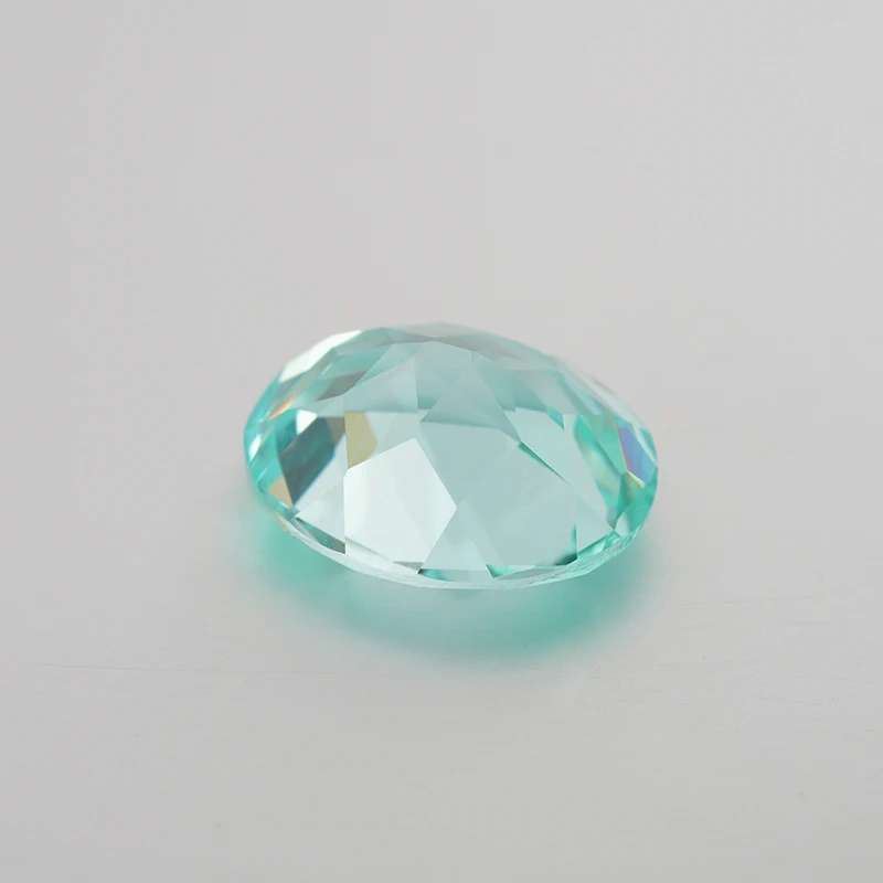 Laboratory Production Gemstones Paraiba Lake Water Blue Color Oval ...