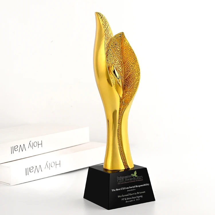 Alibaba.com: Shining Custom Tree Leaf Shaped Luxurious Sport CEO Gold ...